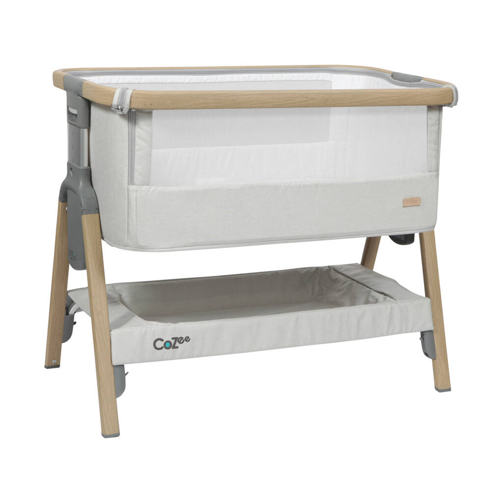 Topmark cozee co-sleeper oak / silver aanbieding bij Babypark