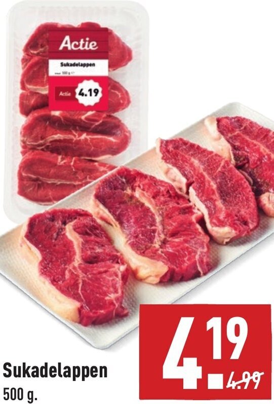 Sukadelappen 500g aanbieding bij ALDI