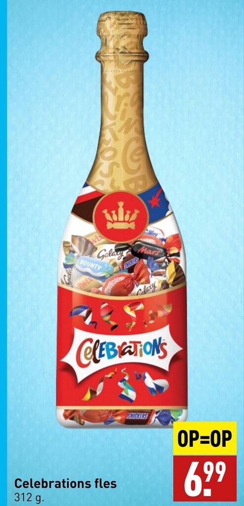 Celebrations fles 312 g aanbieding bij ALDI