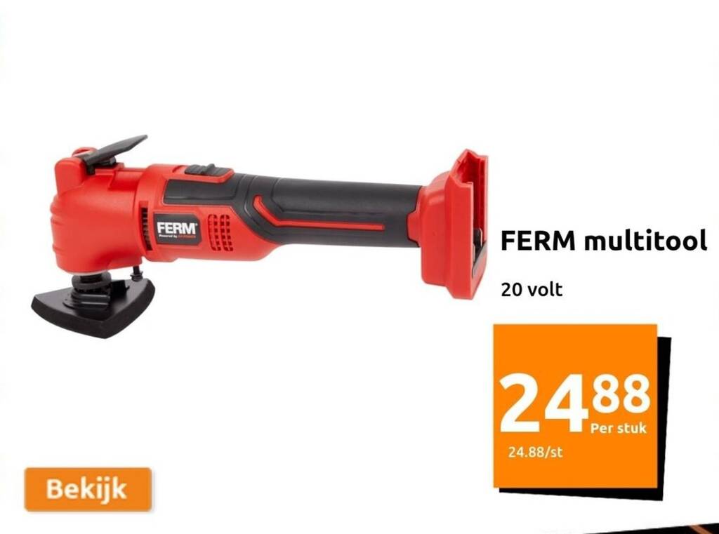 FERM multitool 20 volt aanbieding bij Action