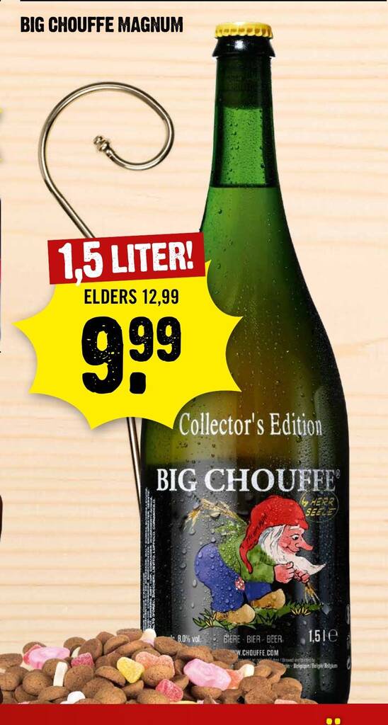 BIG CHOUFFE MAGNUM 1,5 LITER! Magnum fles 150 cl aanbieding bij Dirck 3