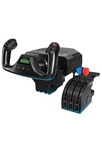 Logitech g saitek pro flight yoke system - zwart aanbieding bij Amazon