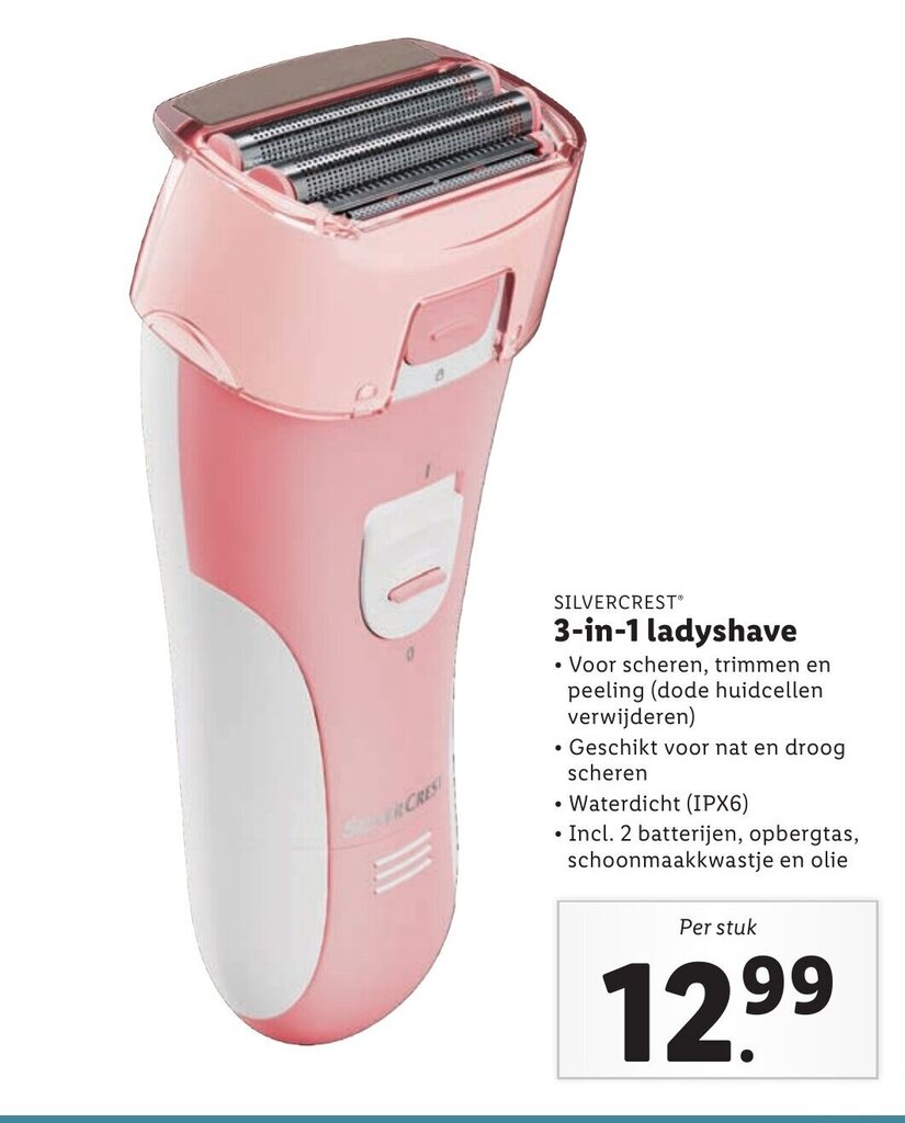 3-in-1 ladyshave aanbieding bij Lidl