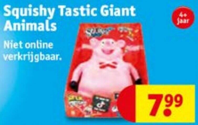 Squishy Tastic Giant Animals aanbieding bij Kruidvat