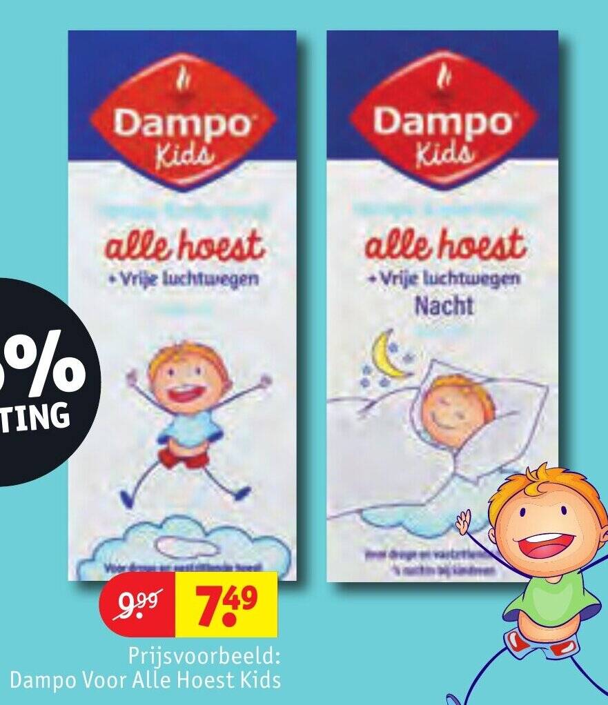 Dampo Voor Alle Hoest Kids aanbieding bij Kruidvat