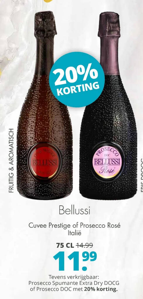 Bellussi cuvee prestige of prosecco rosé italië aanbieding bij Mitra