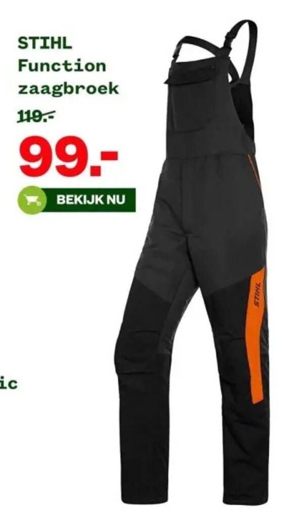 STIHL Function zaagbroek aanbieding bij Welkoop