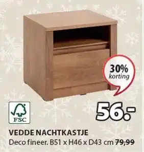 Vedde nachtkastje aanbieding bij Jysk