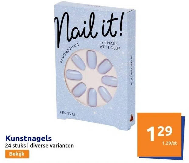 Kunstnagels aanbieding bij Action