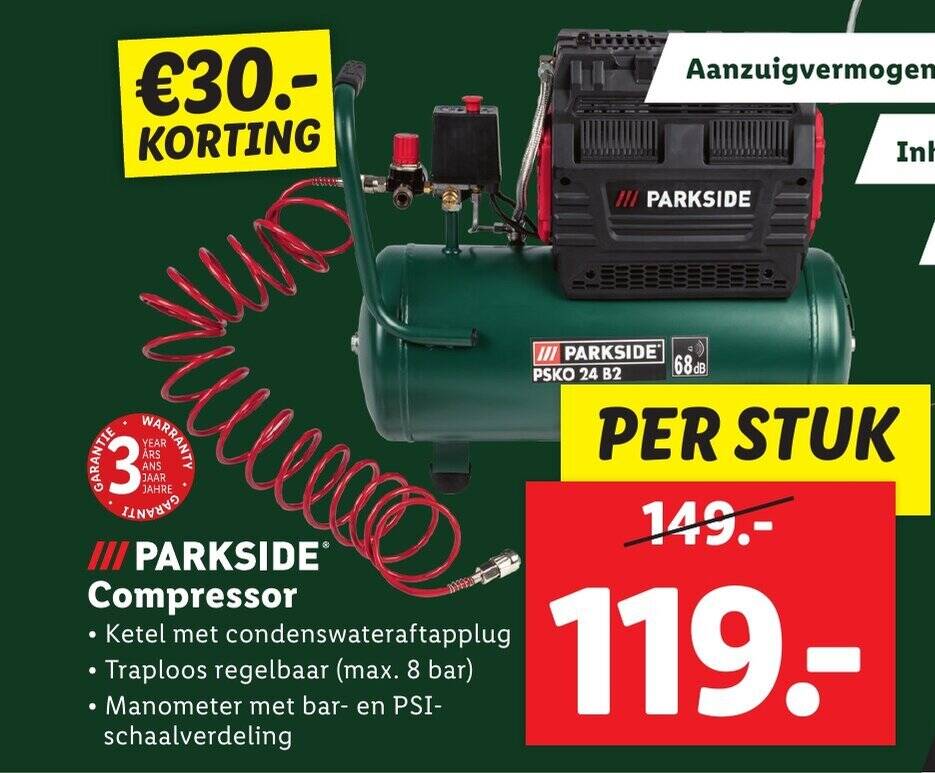 PARKSIDE Compressor aanbieding bij Lidl