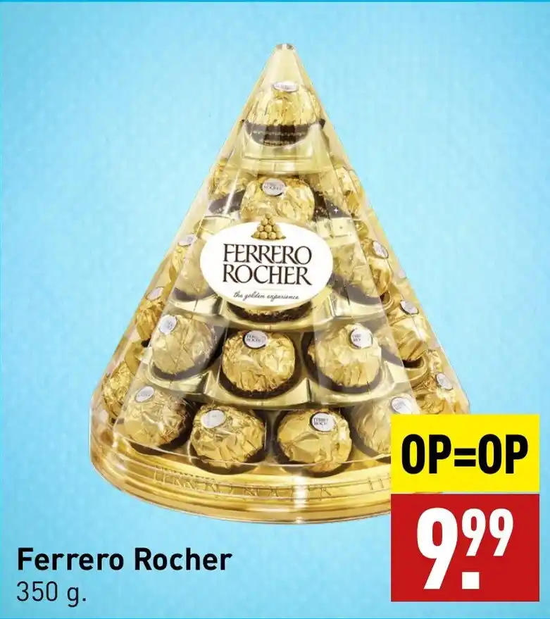 Ferrero Rocher 350 g. aanbieding bij ALDI