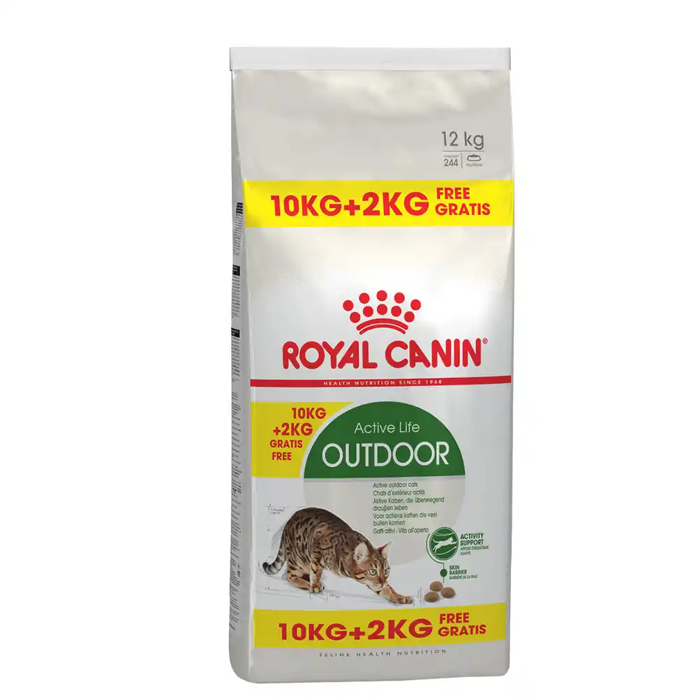 10 + 2 kg gratis! 12 kg royal canin droogvoer katten - active life outdoor aanbieding bij Zooplus