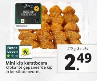 Mini kip kerstboom aanbieding bij Lidl