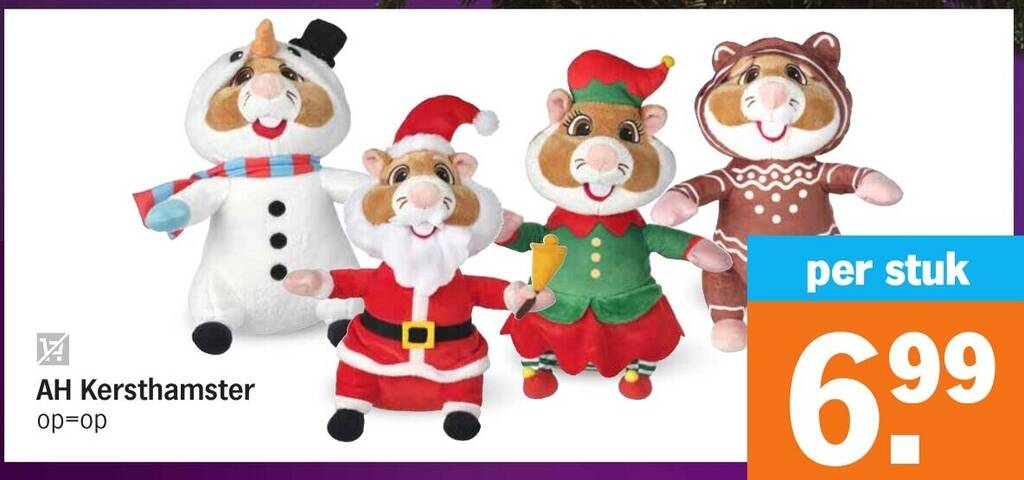 AH Kersthamster aanbieding bij Albert Heijn