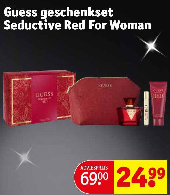 Guess geschenkset Seductive Red For Woman aanbieding bij Kruidvat