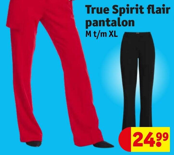 True Spirit flair pantalon aanbieding bij Kruidvat