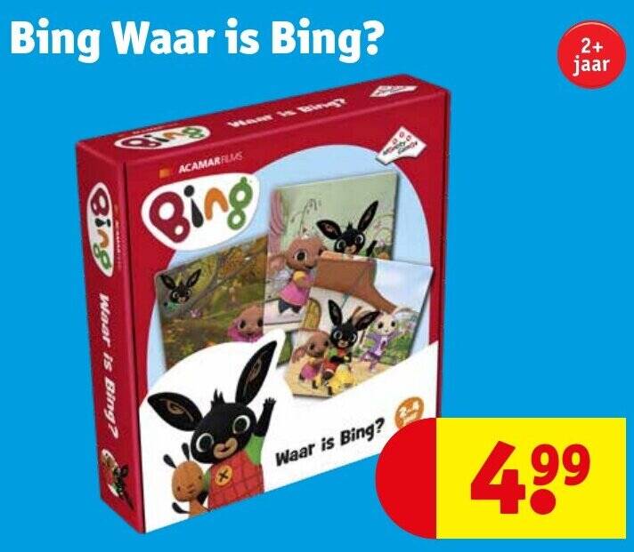 Bing waar is Bing? aanbieding bij Kruidvat