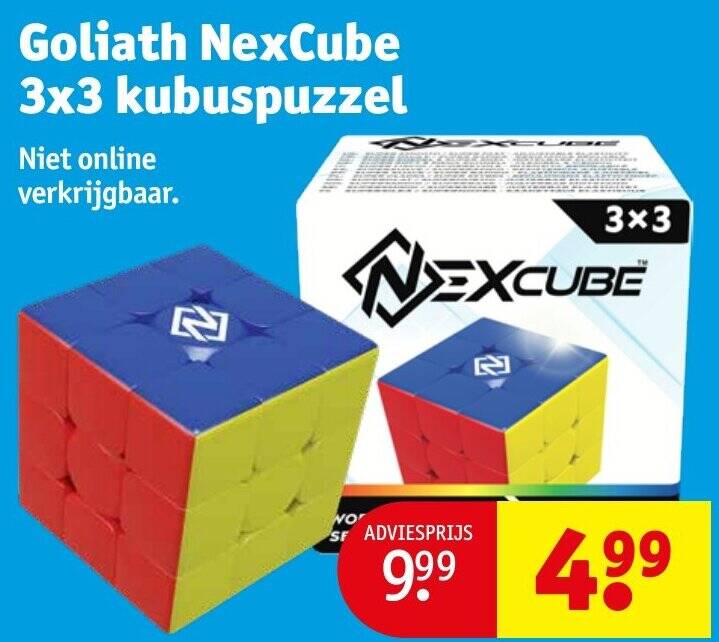 Goliath NexCube 3x3 kubuspuzzel aanbieding bij Kruidvat