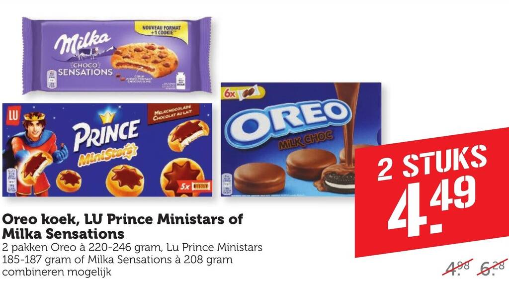 Oreo Koek Lu Prince Ministars Of Milka Sensations Aanbieding Bij Coop