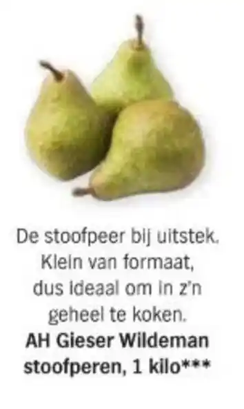 AH Gieser Wildeman stoofperen, 1 kilo aanbieding bij Albert Heijn