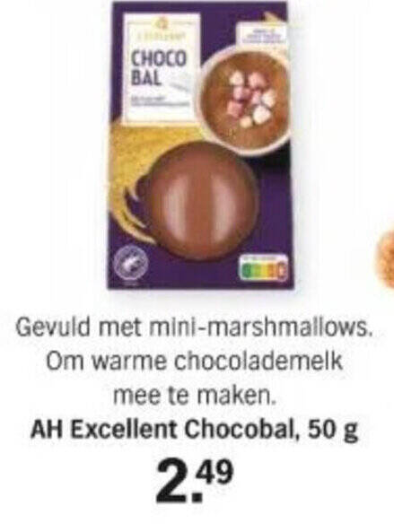 AH Excellent Chocobal, 50 g aanbieding bij Albert Heijn