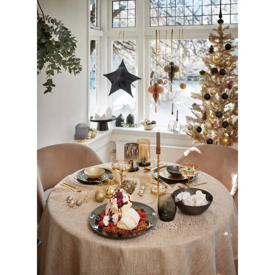 Bord sama zwart - ⌀28cm aanbieding bij Kwantum