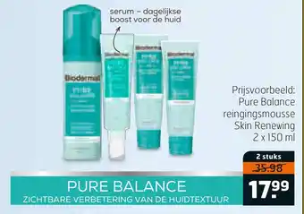 Biodermal Pure Balance 1+1 gratis aanbieding bij Trekpleister