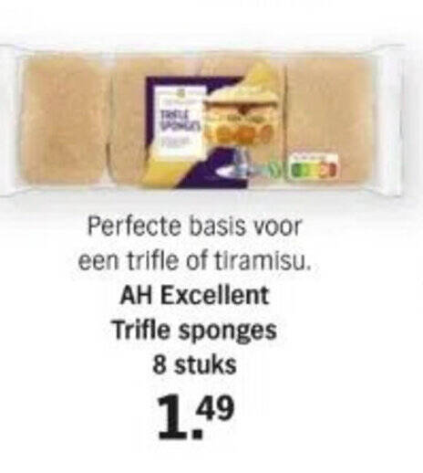 AH Excellent Trifle sponges 8 stuks aanbieding bij Albert Heijn