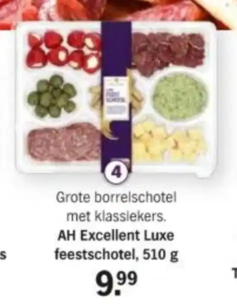 AH Excellent Luxe feestschotel, 510 g aanbieding bij Albert Heijn