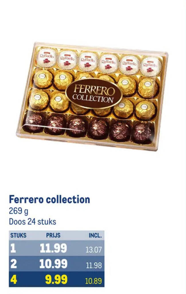 Ferrero collection 269g aanbieding bij Makro