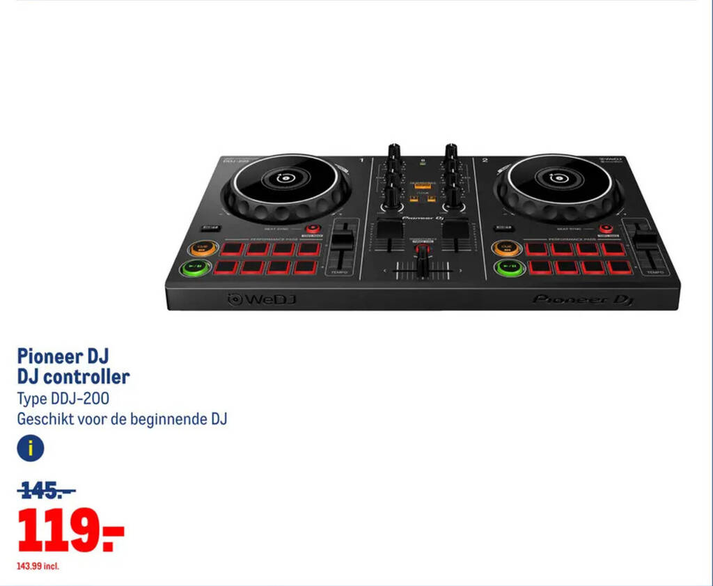 Pioneer DJ controller aanbieding bij Makro