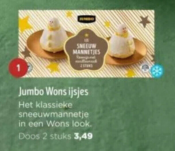 Jumbo Wons ijsjes Doos 2 stuks aanbieding bij Jumbo