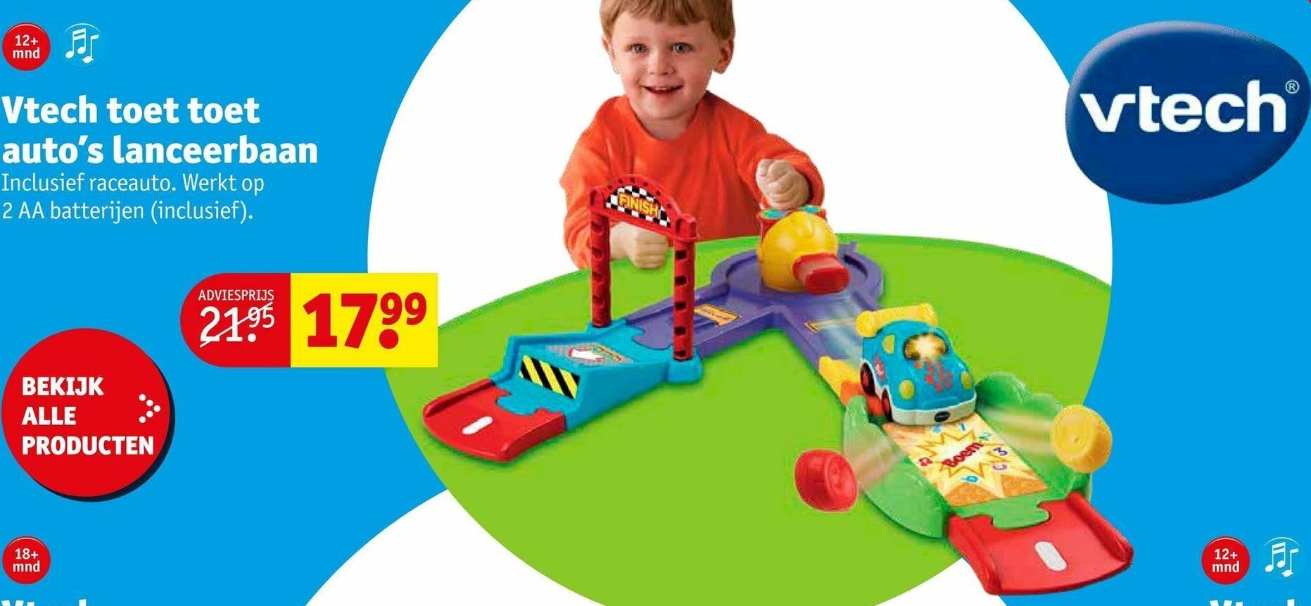 vtech Toet Toet auto's lanceerbaan aanbieding bij Kruidvat