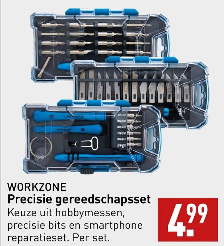WORKZONE Precisie gereedschapsset aanbieding bij ALDI