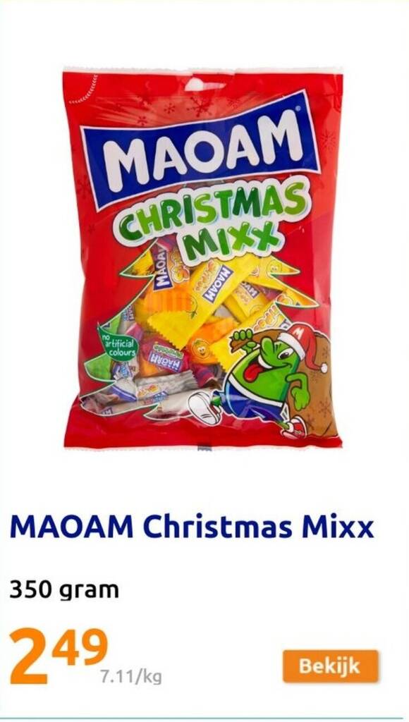 MAOAM Christmas Mixx 350g aanbieding bij Action