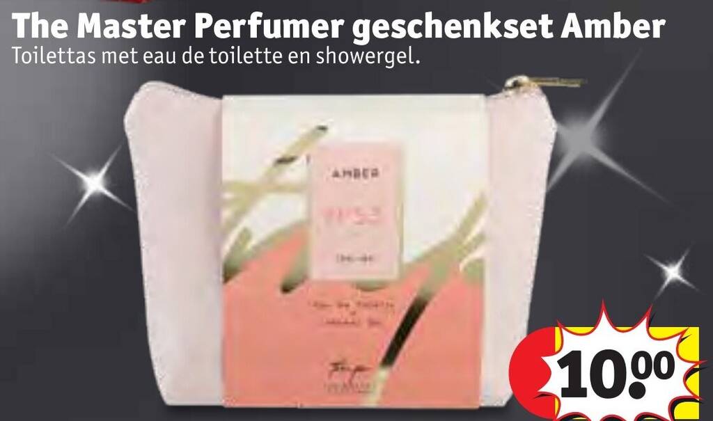 The Master Perfumer geschenkset Amber aanbieding bij Kruidvat