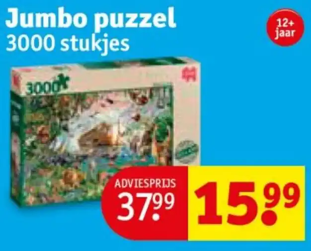 Jumbo puzzel 3000 stukjes aanbieding bij Kruidvat
