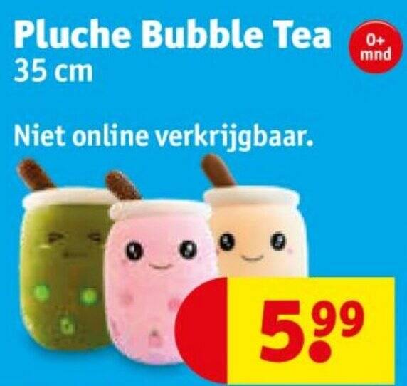 Pluche Bubble Tea 35 cm aanbieding bij Kruidvat Pluche Bubble Tea 35 cm aanbieding bij Kruidvat