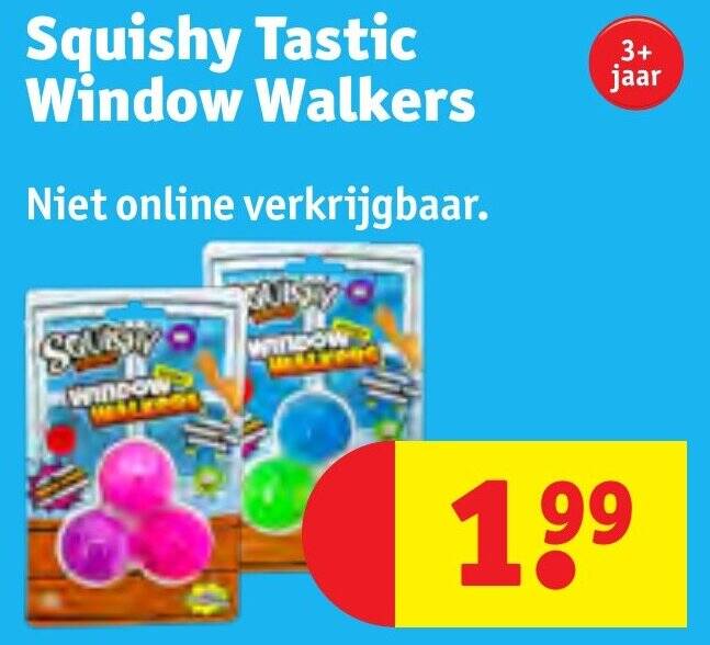 Squishy Tastic Window Walkers aanbieding bij Kruidvat