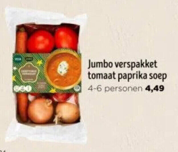 Jumbo verspakket tomaat paprika soep aanbieding bij Jumbo
