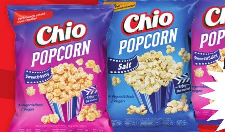 Chio Popcorn Alle varianten Zak 90 of 150 gram aanbieding bij Dirk