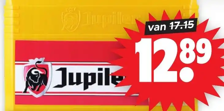Jupiler krat of 16 of 24 flessen aanbieding bij Dirk