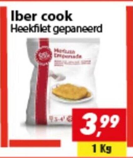Iber cook Heekfilet gepaneerd aanbieding bij Tanger Markt