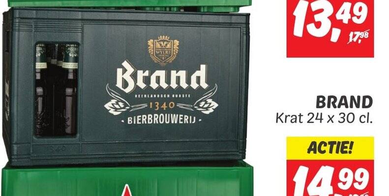 BRAND Krat 24 x 30 cl. aanbieding bij Dekamarkt