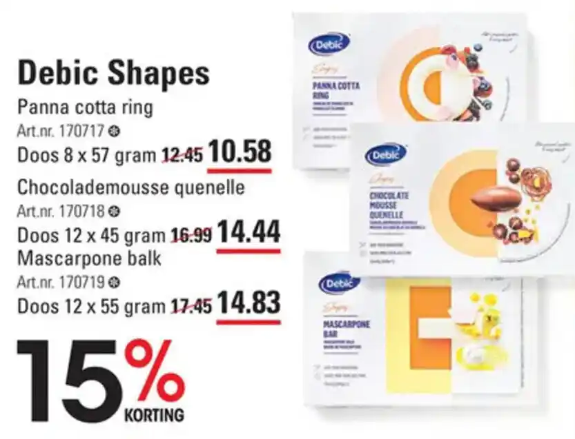 Debic Shapes aanbieding bij Sligro
