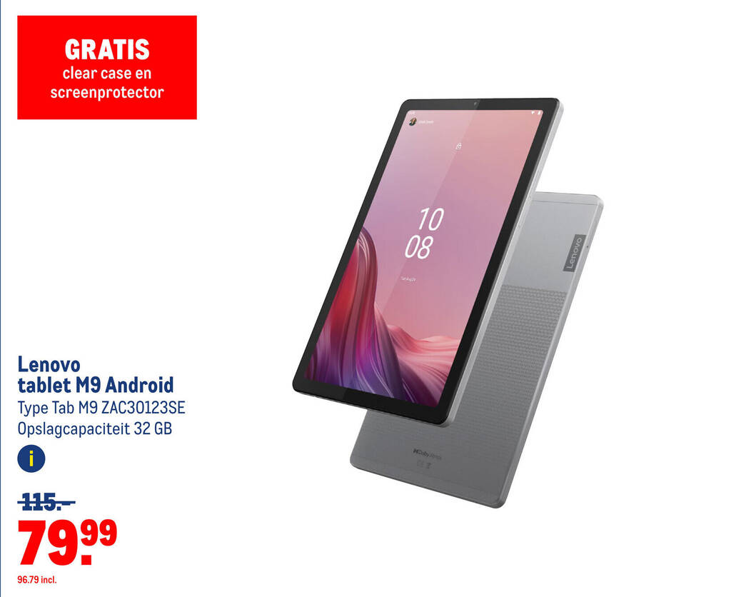 Lenovo tablet M9 Android aanbieding bij Makro