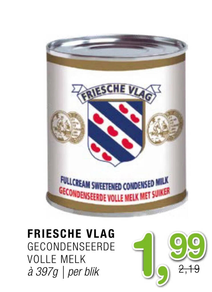 Friesche vlag gecondenseerde volle melk aanbieding bij Amazing Oriëntal