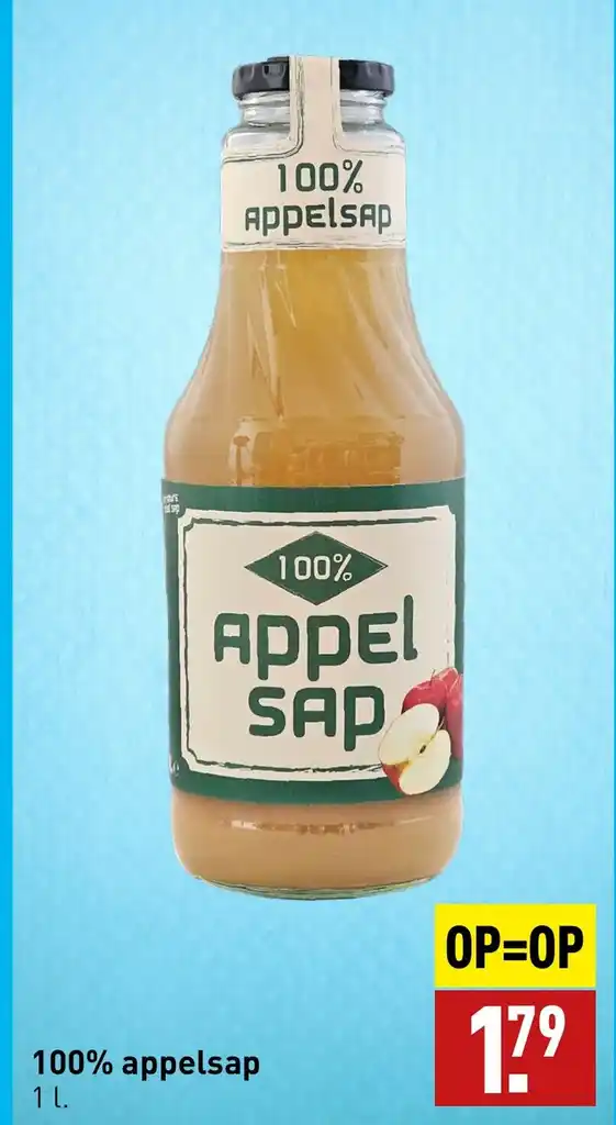 100% appelsap 1 l aanbieding bij ALDI