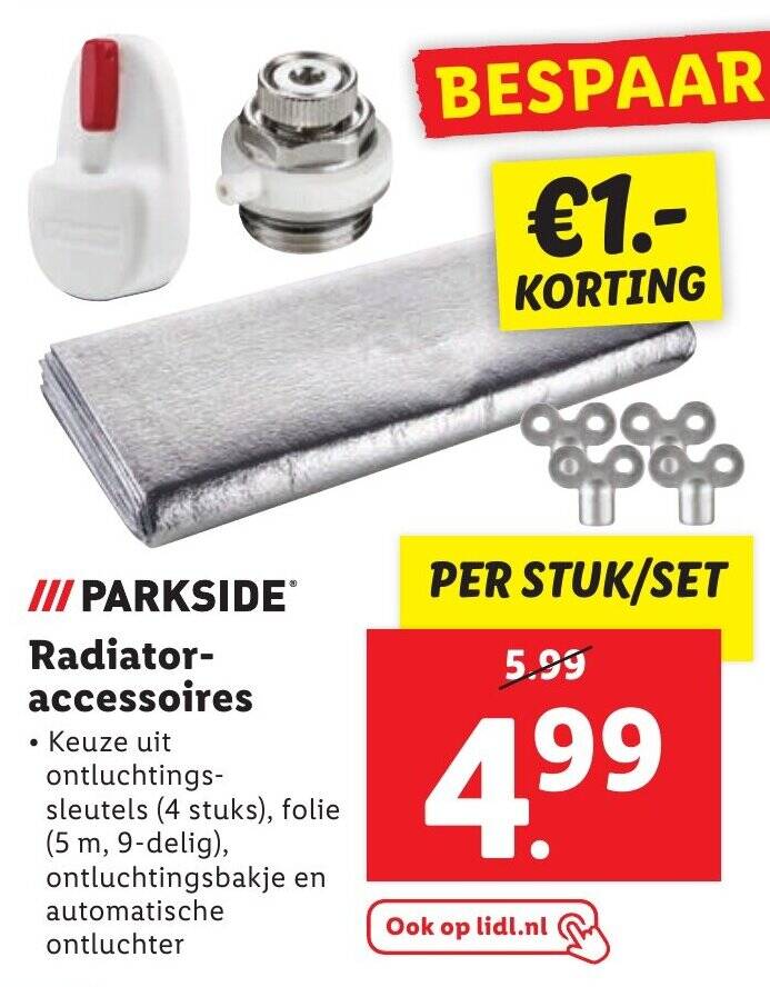PARKSIDE Radiator-accessoires aanbieding bij Lidl