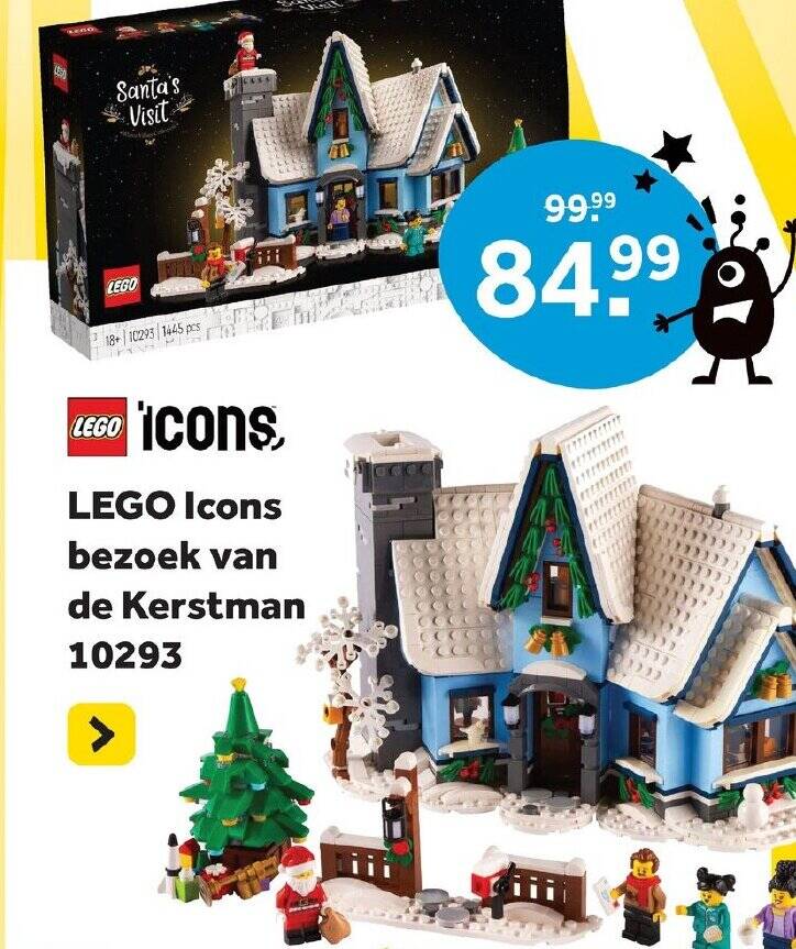 LEGO Icons bezoek van de Kerstman 10293 aanbieding bij Intertoys